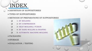 Methods preparations of suppositories by eamen saeed | PPTX