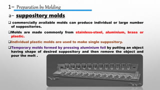 Methods preparations of suppositories by eamen saeed | PPTX