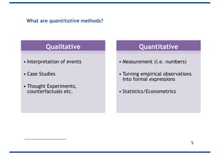 Quantitative Methods | PDF