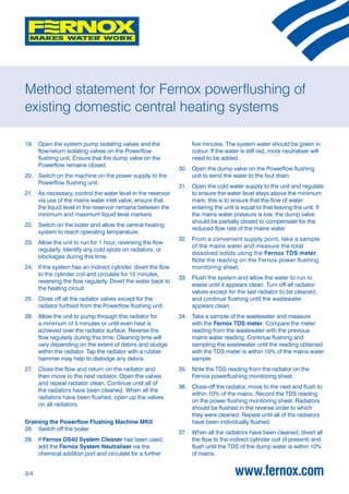Method Statement for Powerflushing Domestic Systems | PDF