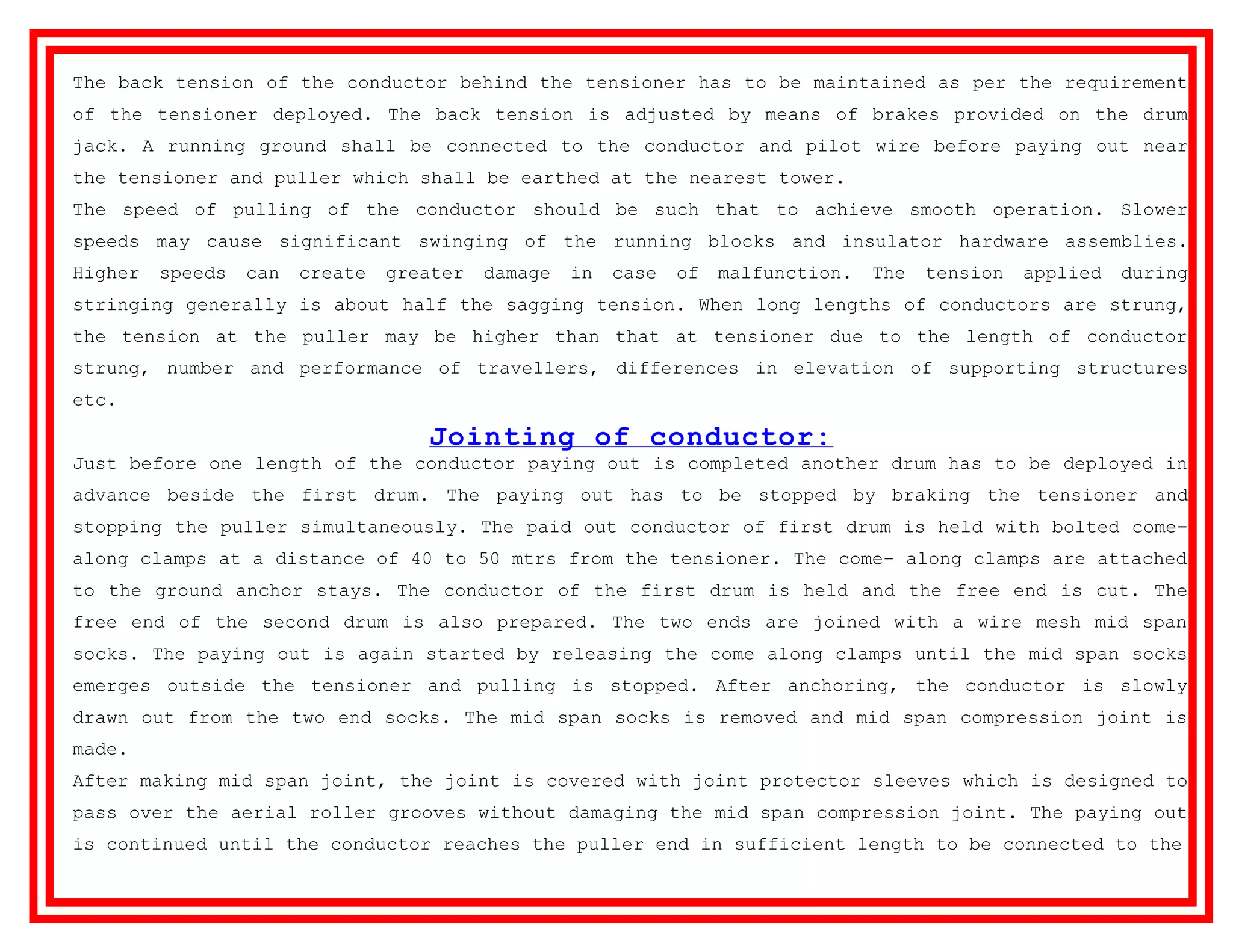 Method statement for transmission line (lanco) | DOC
