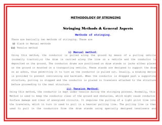 Method statement for transmission line (lanco) | DOC