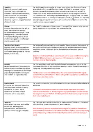 Method statement guide c19 | PDF