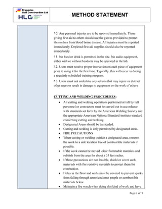 Methodstatement welding | PDF