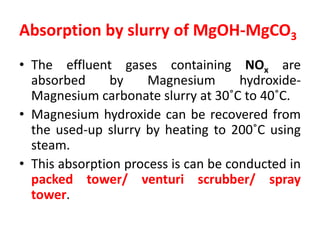 Methods to control n ox emissions | PPTX