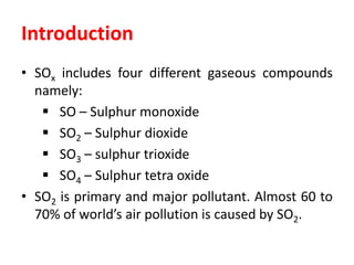 Methods to control s ox emissions | PPTX
