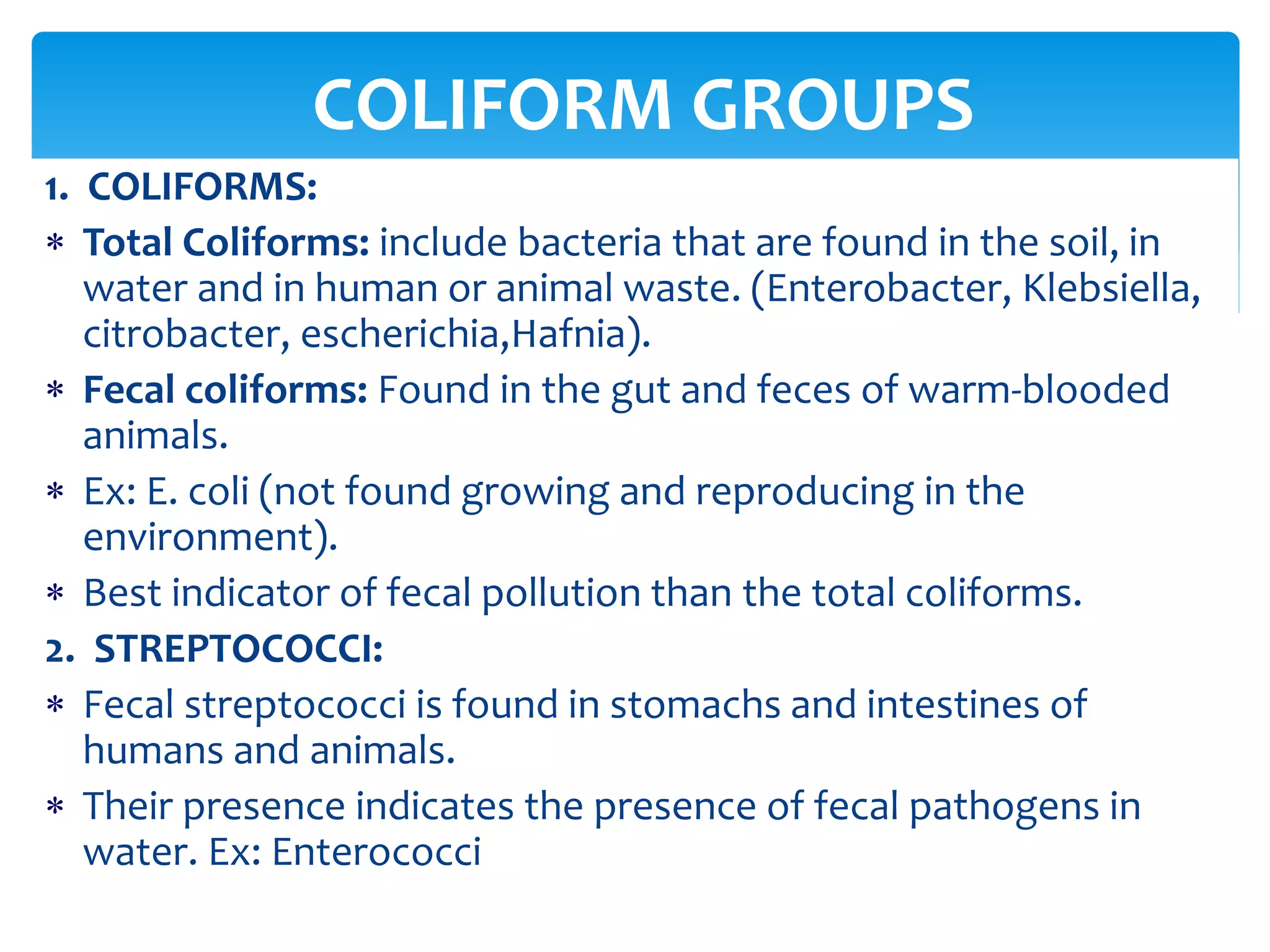 Methods to detect potability of water sample | PDF