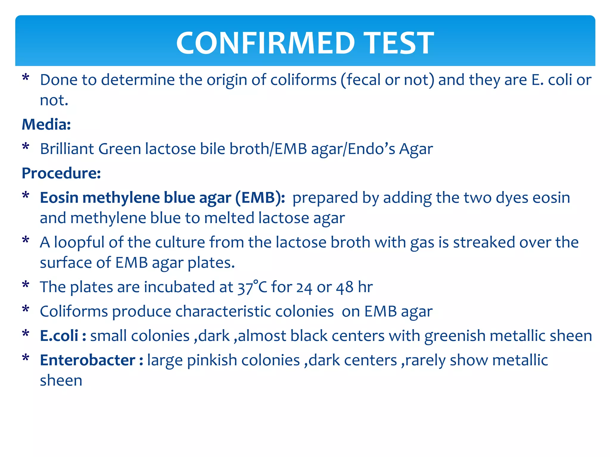 Methods to detect potability of water sample | PDF