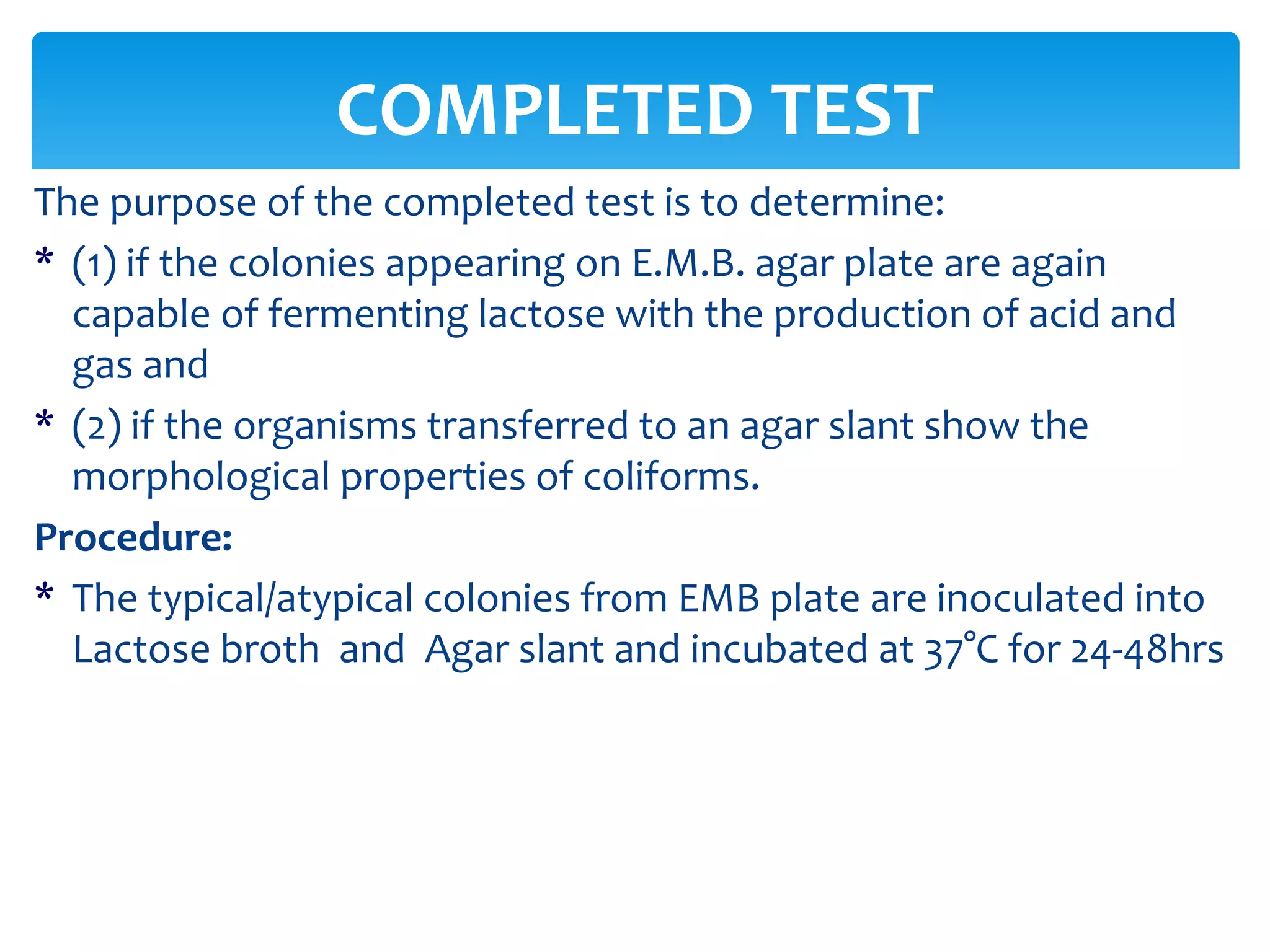 Methods to detect potability of water sample | PDF
