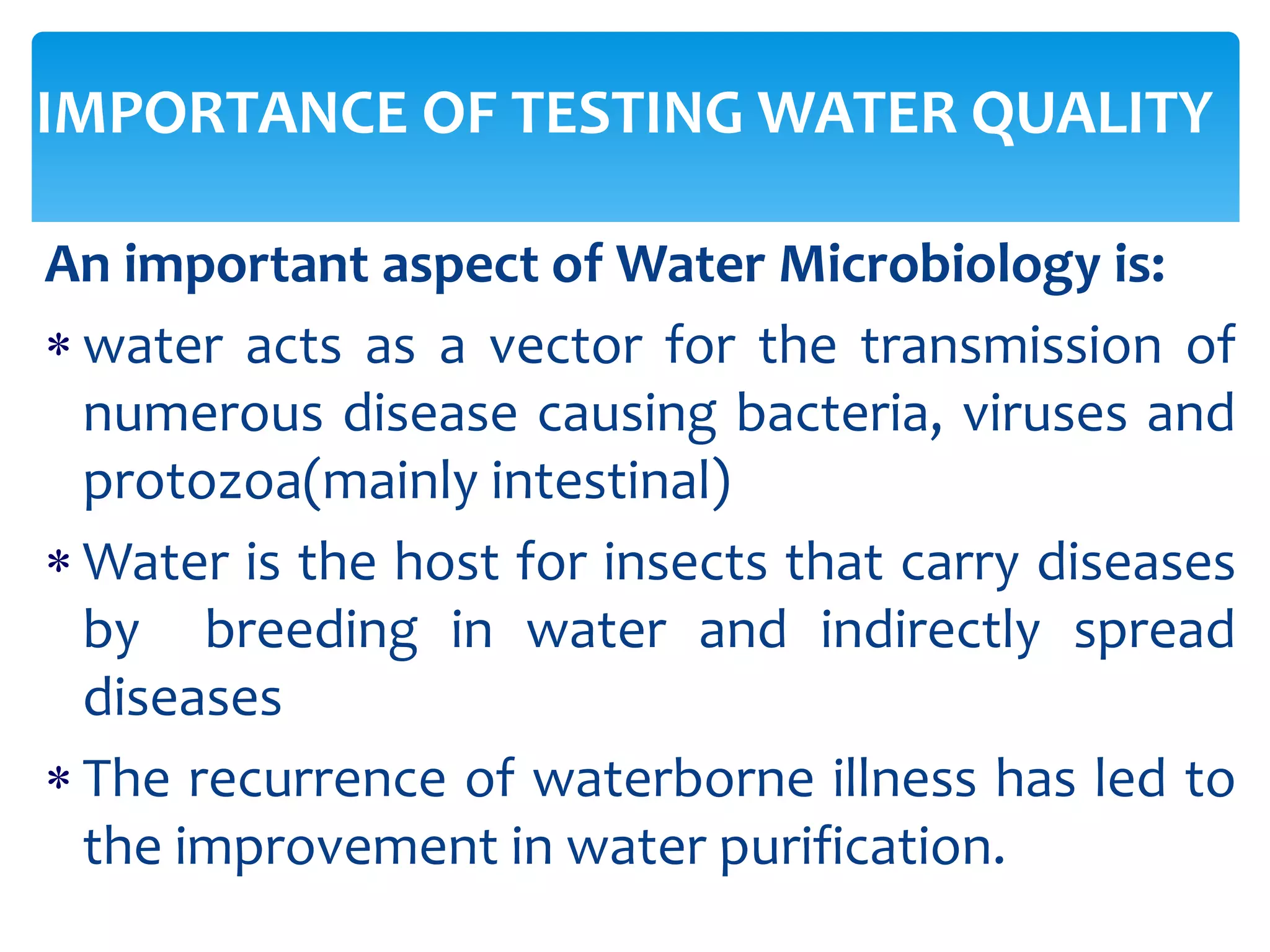 Methods to detect potability of water sample | PDF