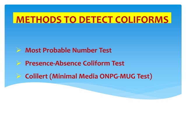 Methods to detect potability of water sample | PDF | Infectious ...