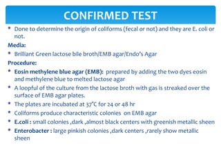 Methods to detect potability of water sample | PDF