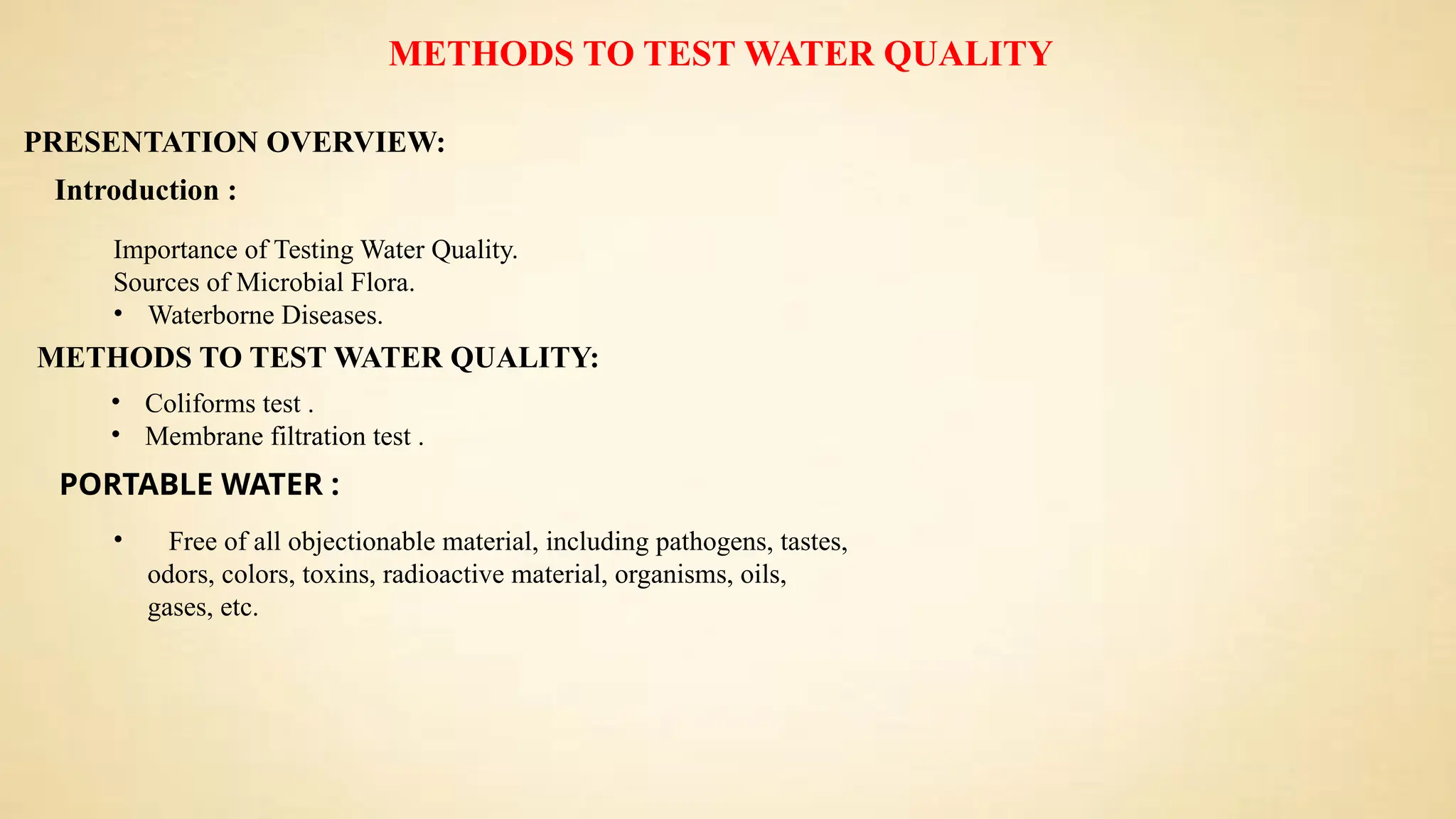 Methods to detect potability of water sample.pptx