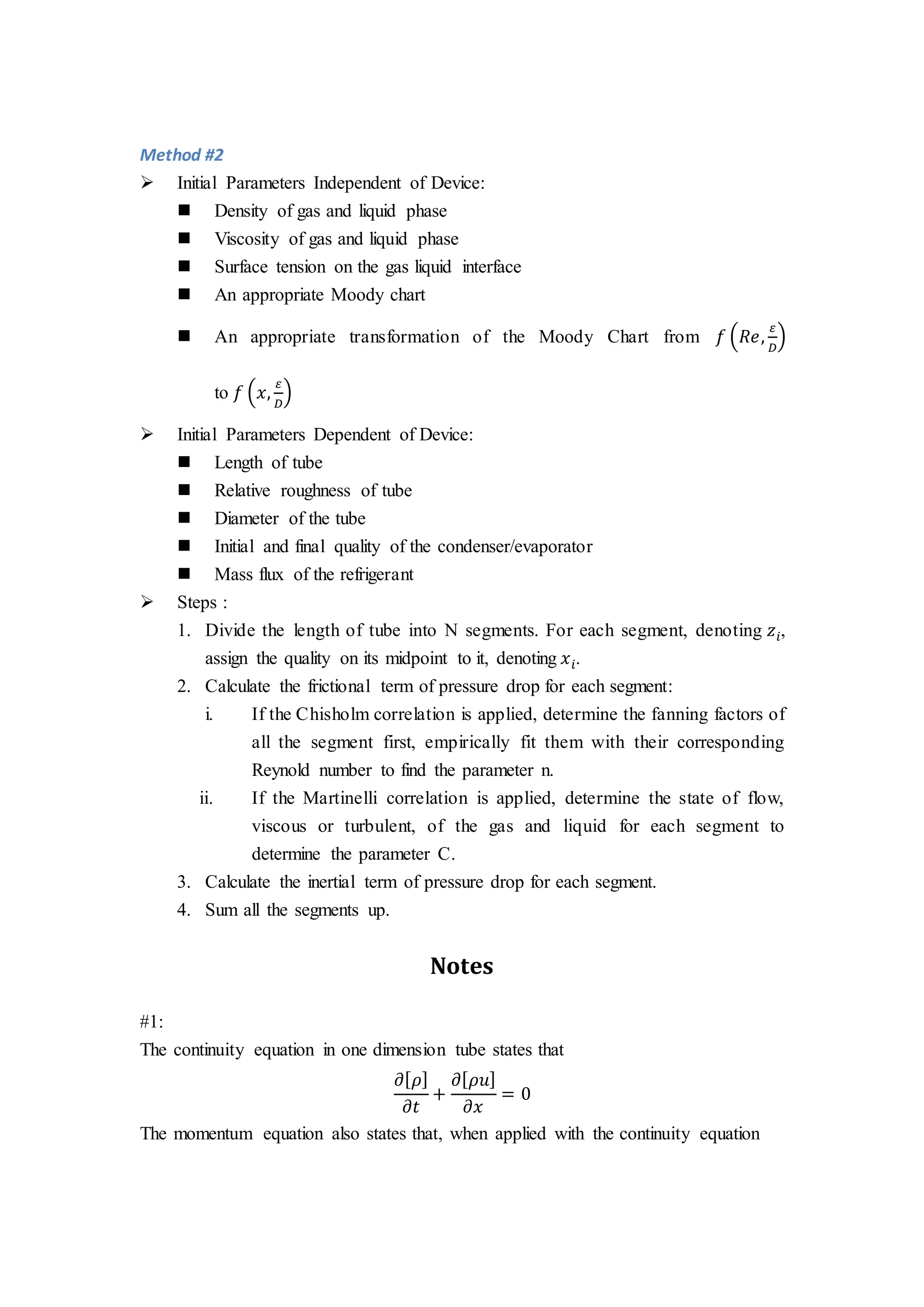 Methods to determine pressure drop in an evaporator or a condenser | DOCX