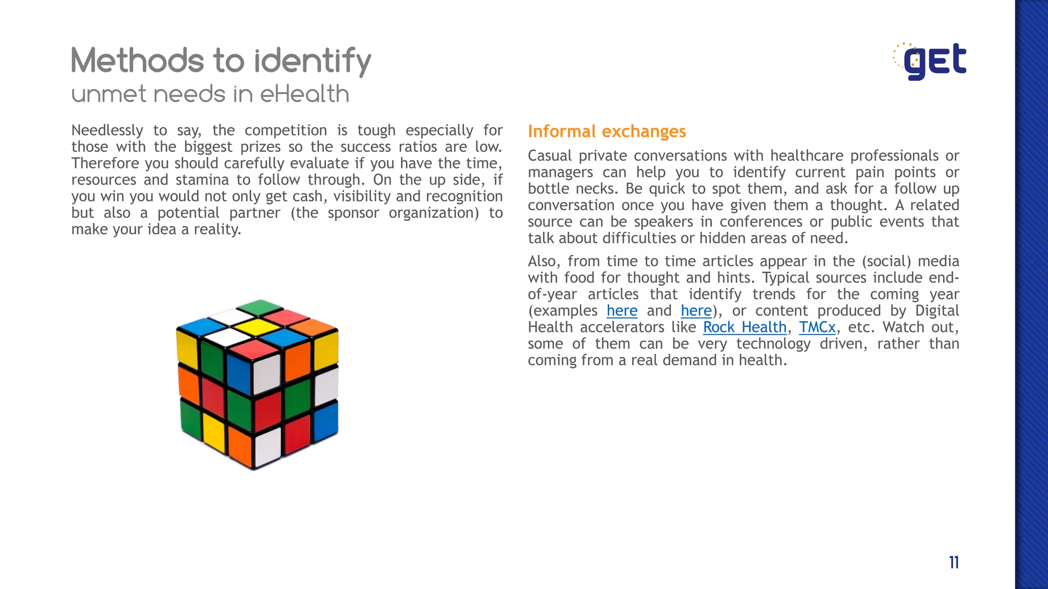 Methods to identify unmet needs | PDF