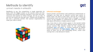 Methods to identify unmet needs | PPT