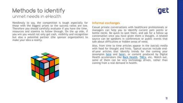 Methods to identify unmet needs | PPT