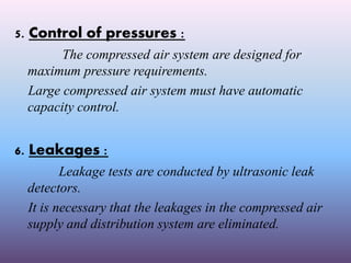 Methods to improve performance of compressed air system | PPTX