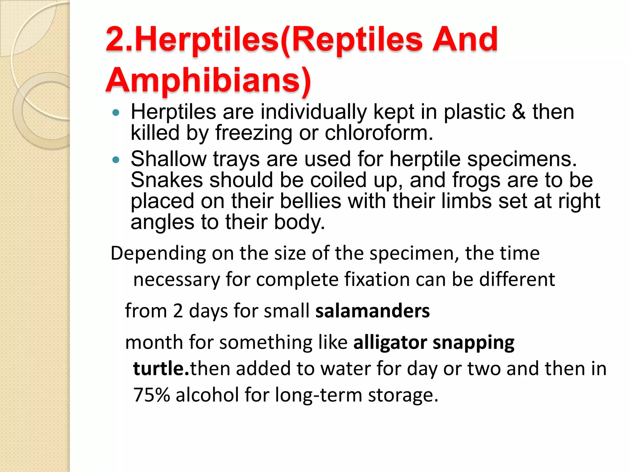 Methods to preserve specimens | PPTX