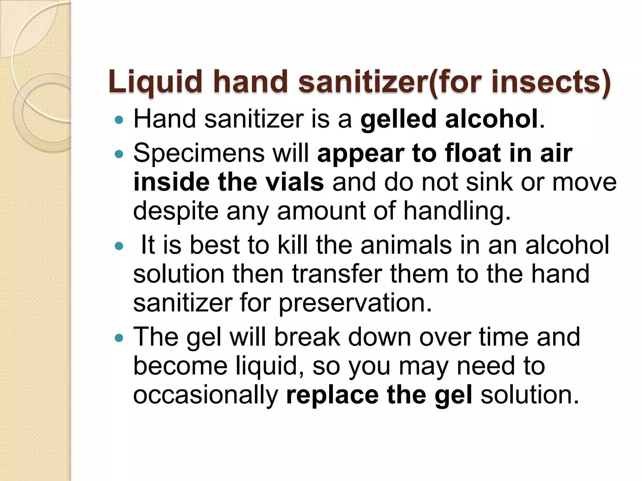 Methods to preserve specimens | PPTX