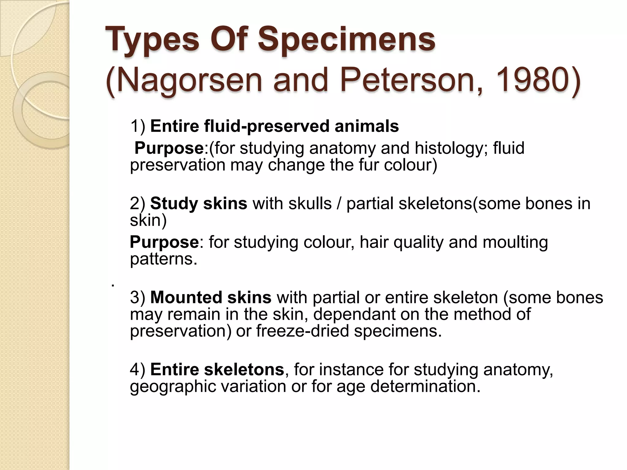 Methods to preserve specimens | PPTX