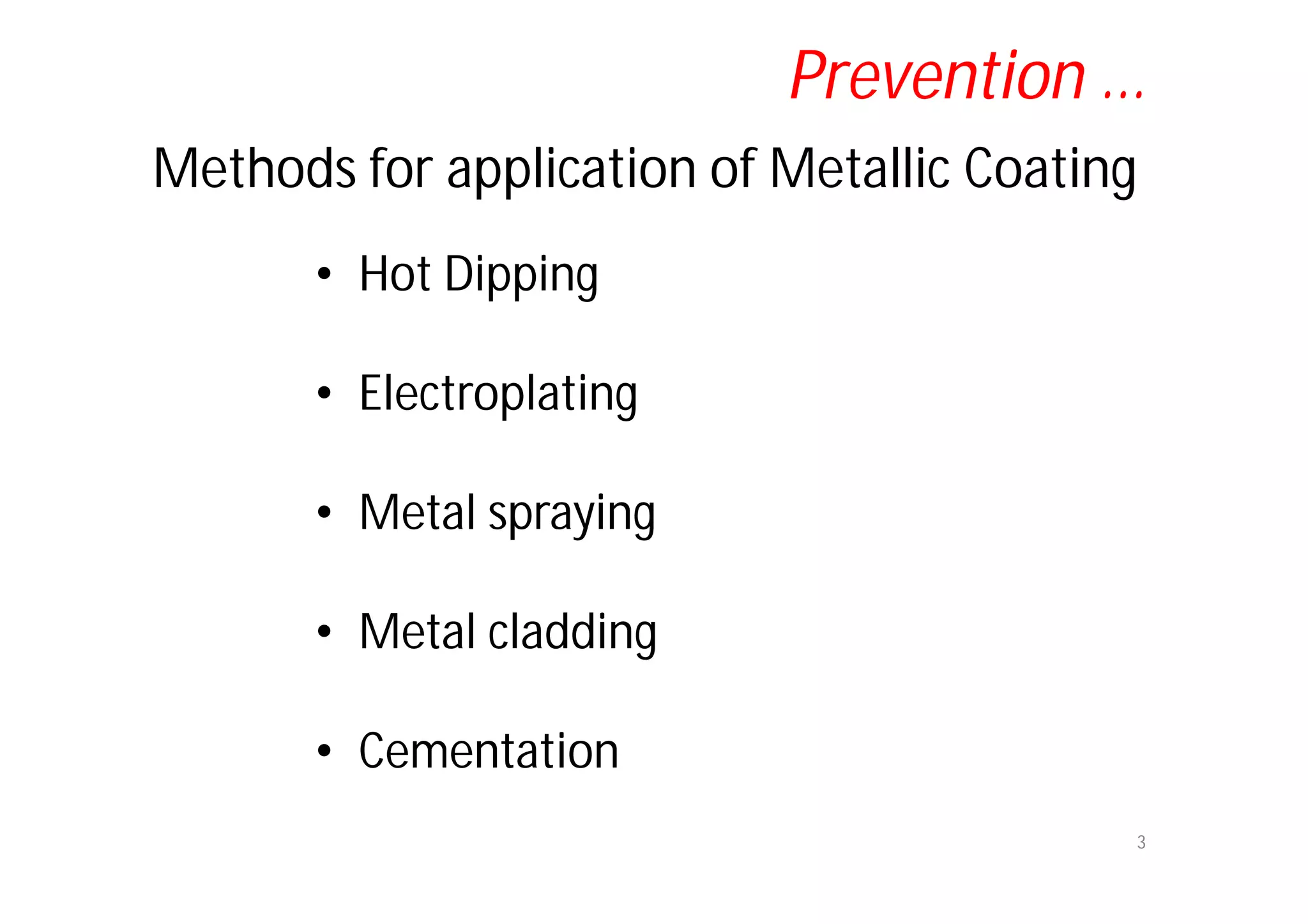 Methods to prevent corrosion | PDF