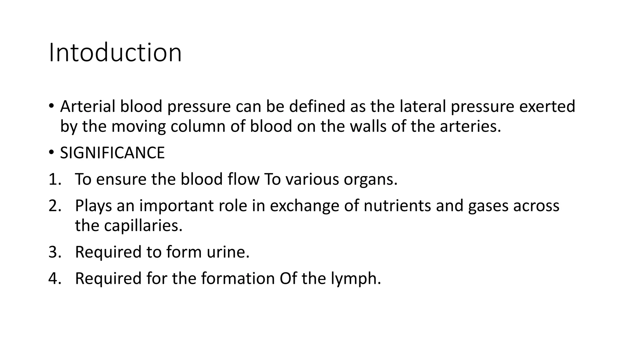 Methods to screen blood pressure | PPTX