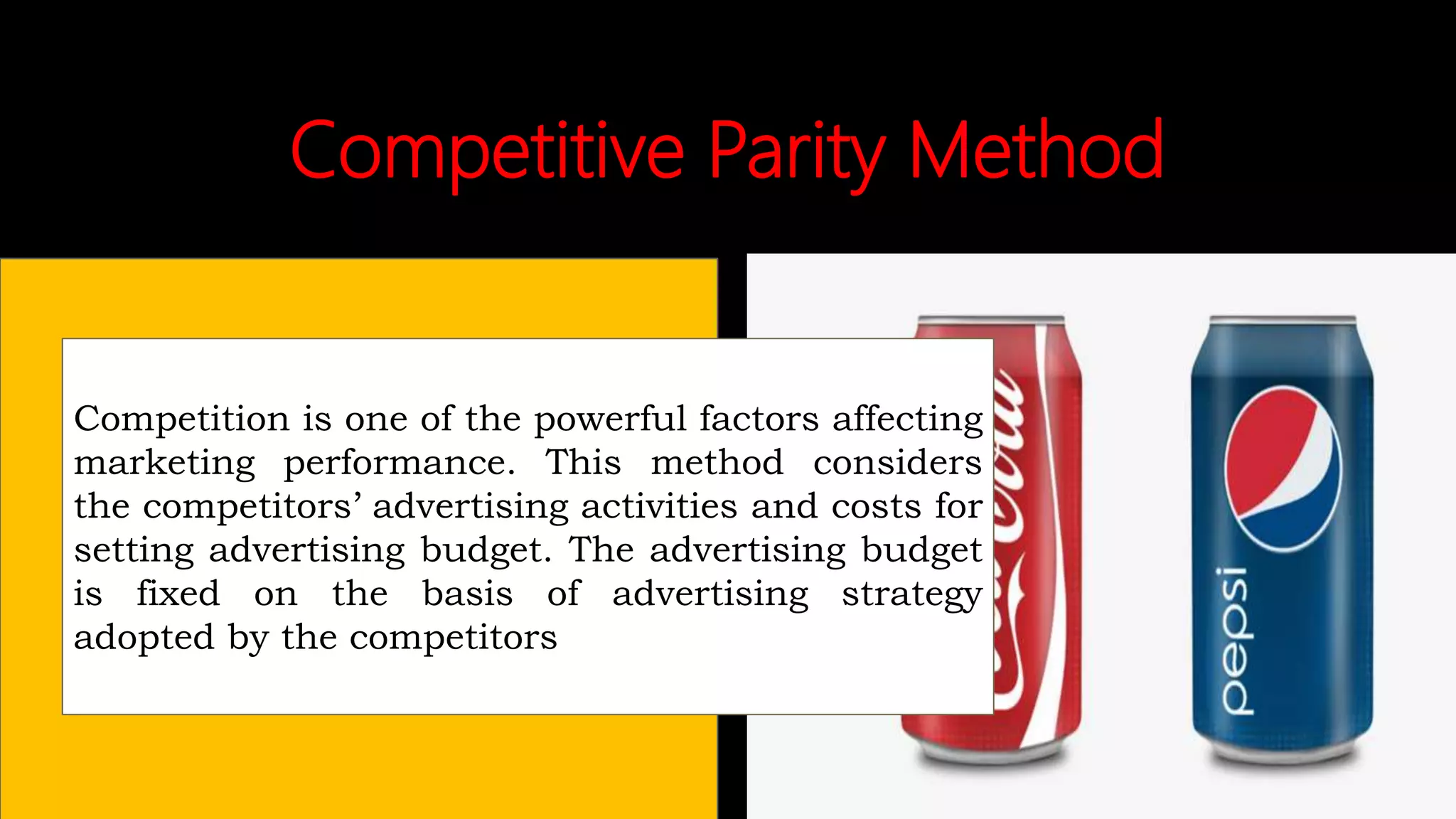 Methods to setting the total promotion budget | PPTX