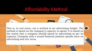 Methods to setting the total promotion budget | PPTX