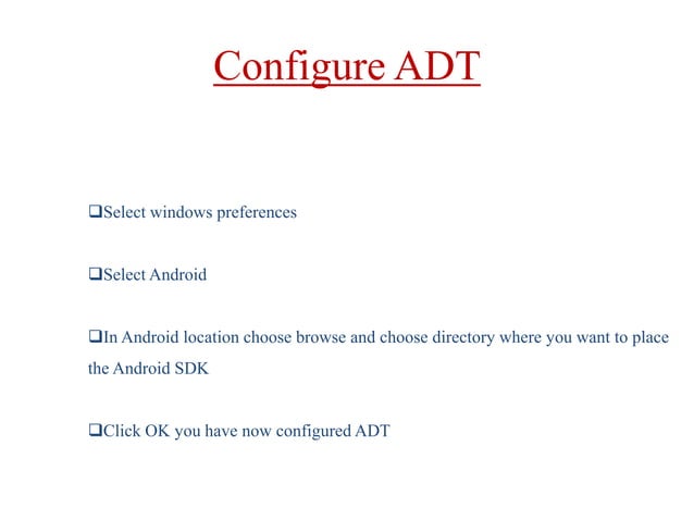 Methods To Set Up Android App Development Environment Pptx Operating Systems Computer