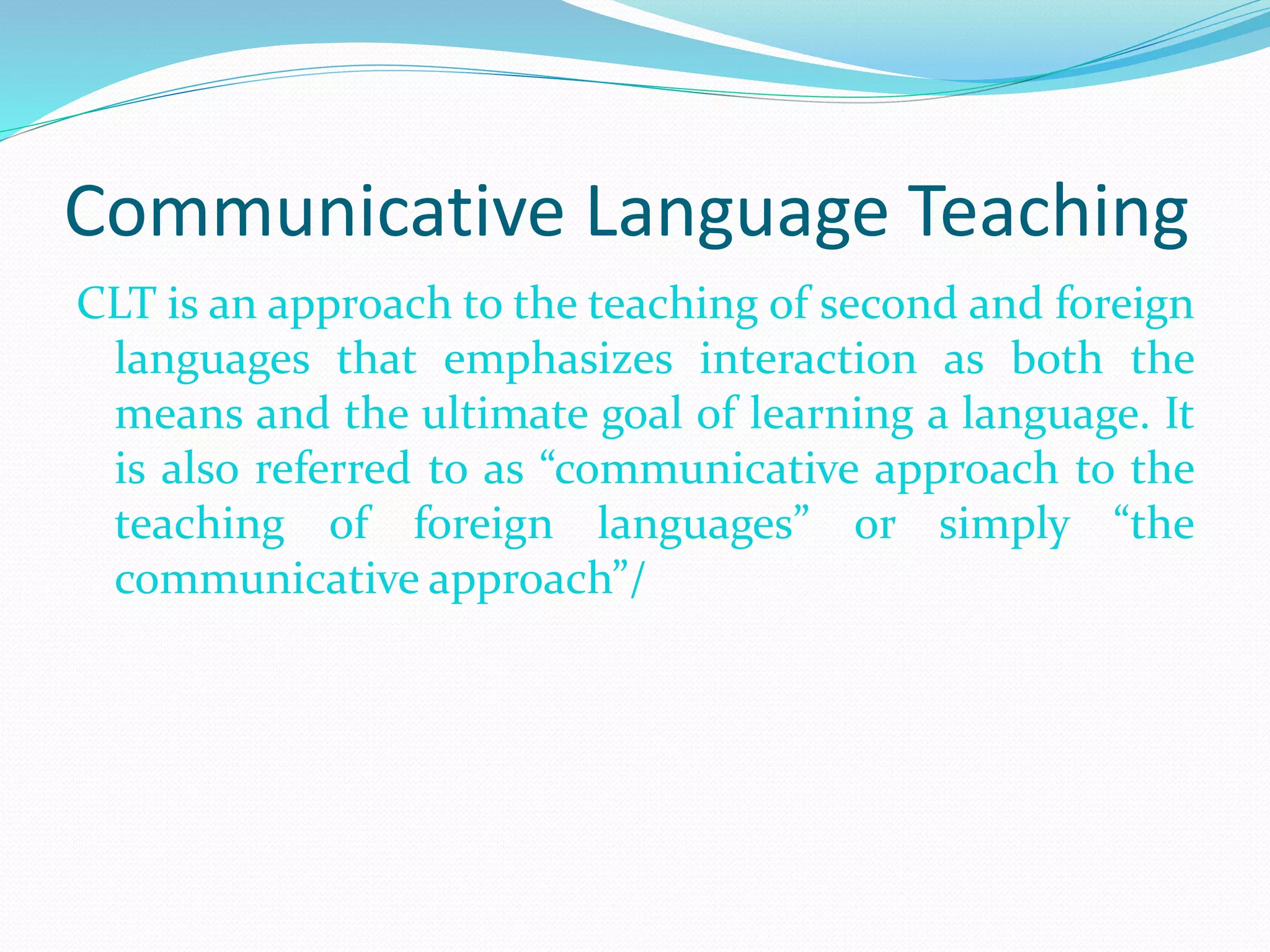 Methods to teach english | PPT