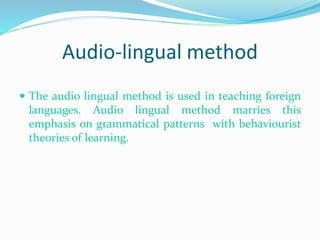 Methods to teach english | PPT