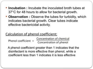 METHODS TO TEST EFFICACY OF DISINFECTANTS.pptx