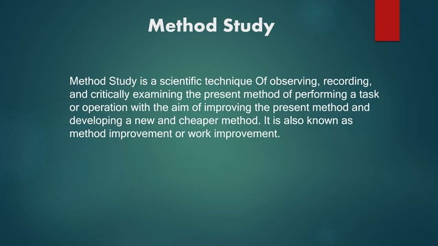 method Study.pptx | Business | Business and Finance