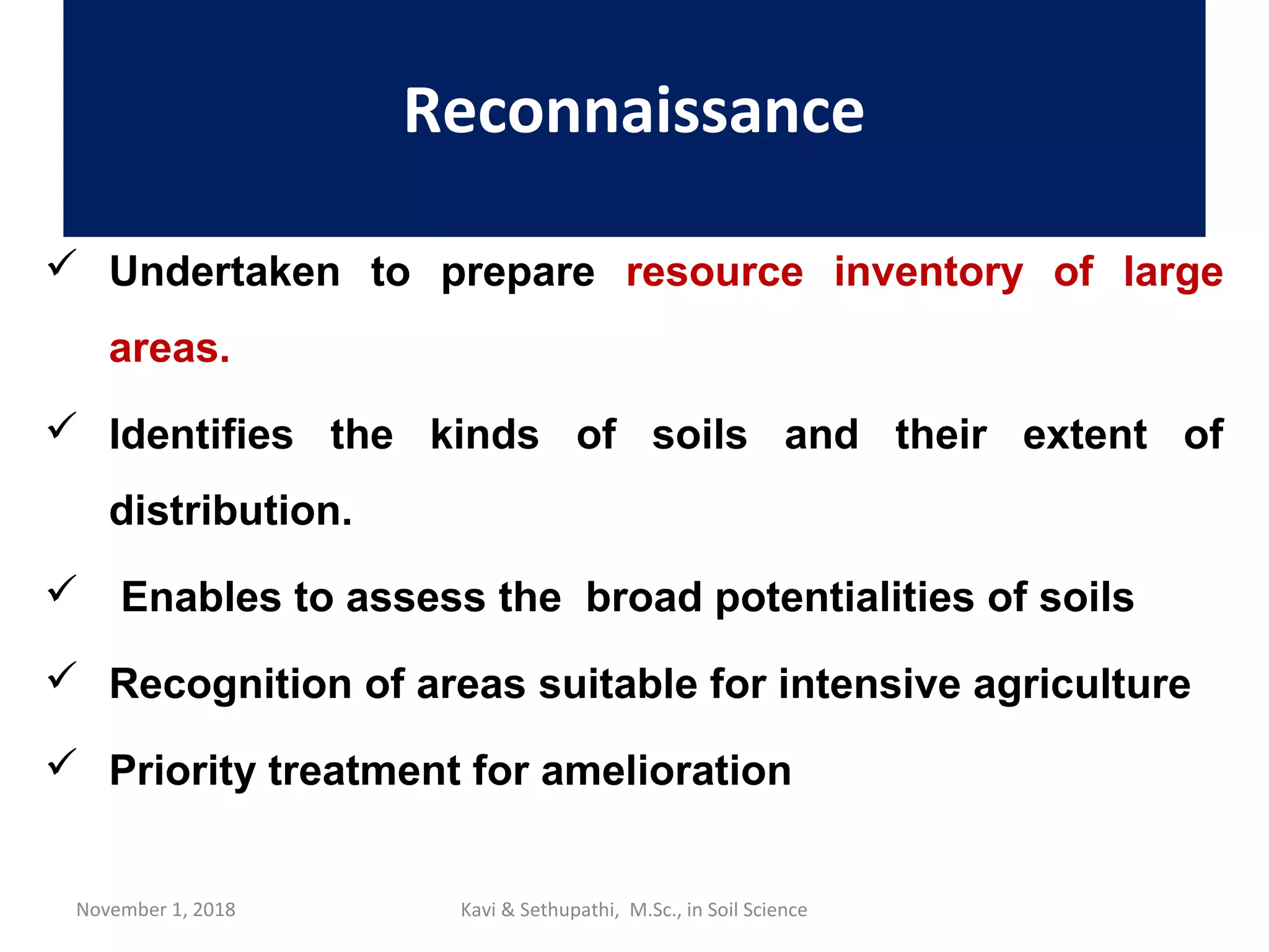 Methods & types of soil survey | PPT