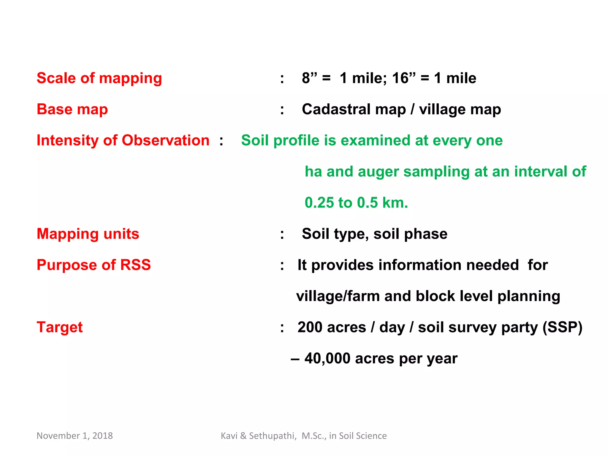 Methods & types of soil survey | PPT