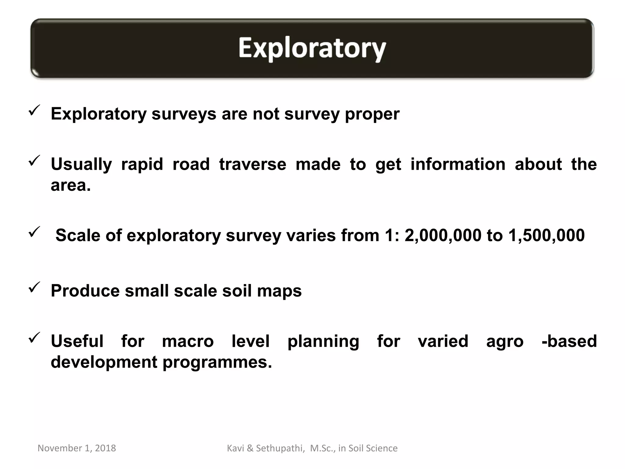Methods & types of soil survey | PPT