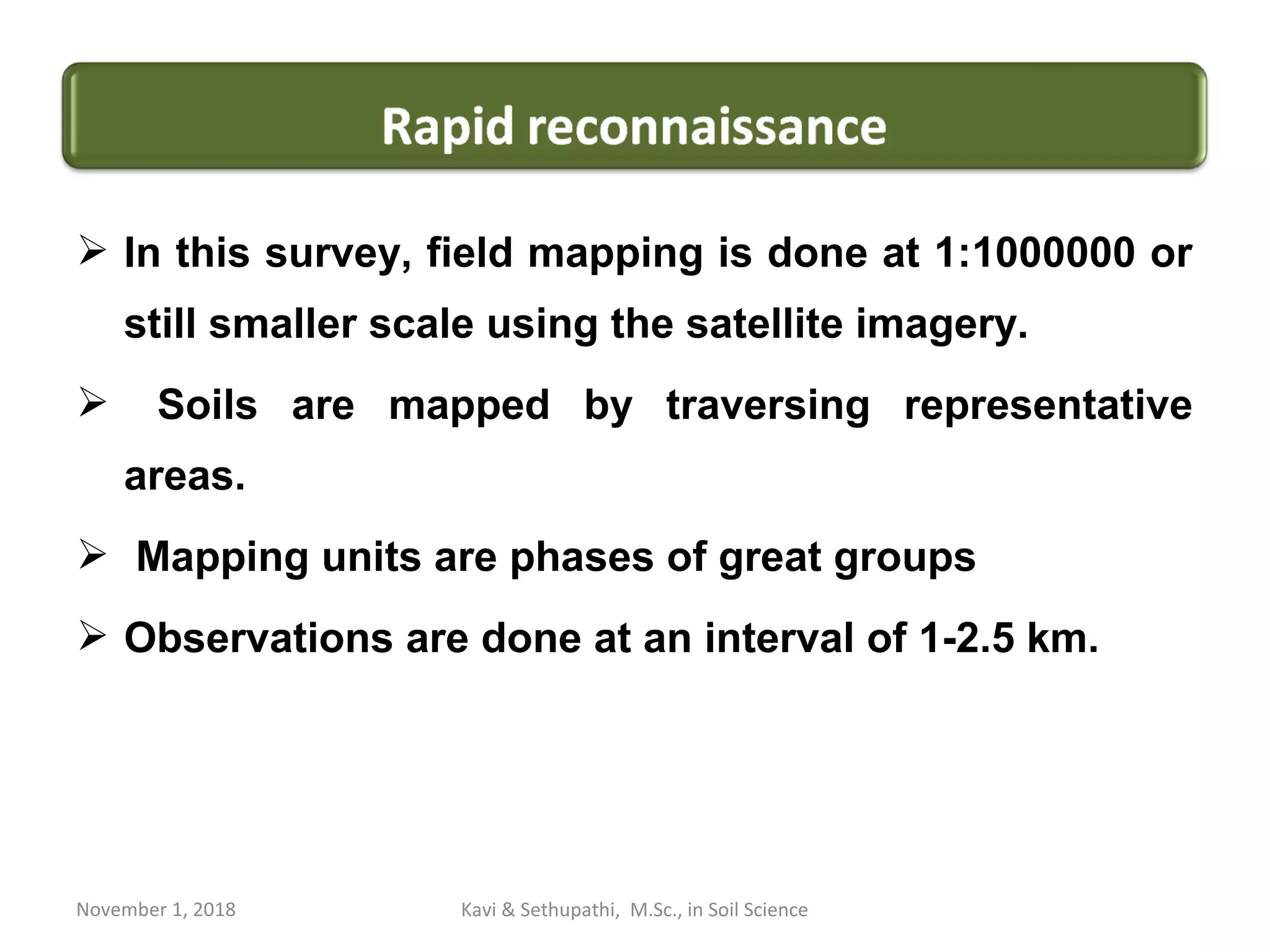 Methods & types of soil survey | PPT