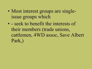 Methods used by interest groups | PPT