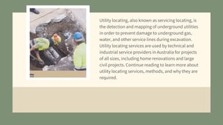 Methods Used During Utility Locating Services | PDF