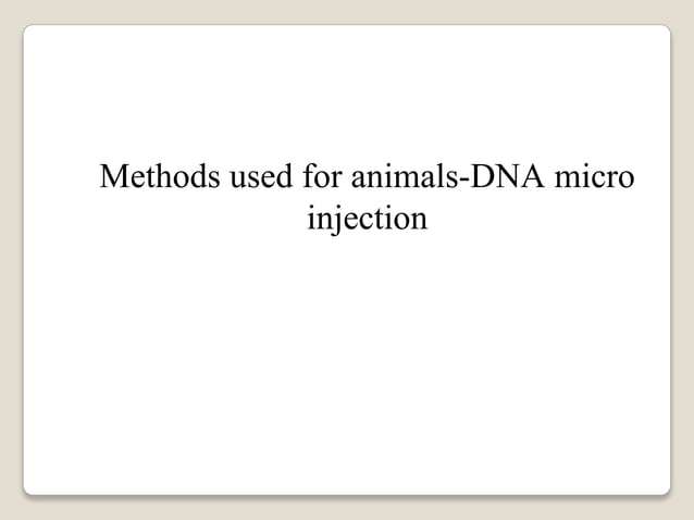 Methods used for animals-DNA micro injection.pptx