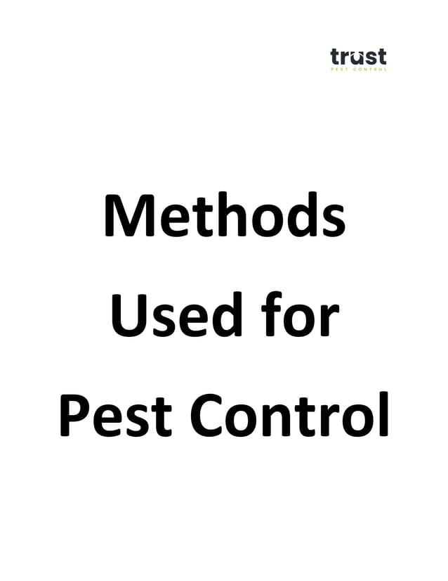 Methods Used for Pest Control | PDF