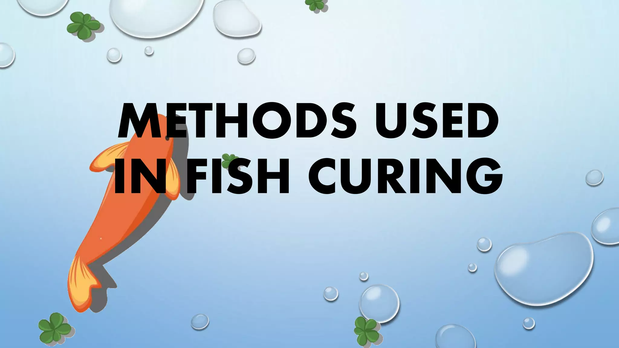Methods used in fish curing | PPTX