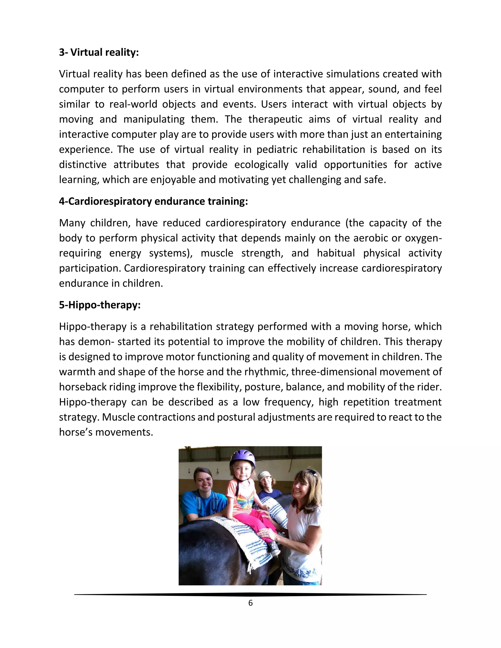 Methods used in pediatric rehabilitation | PDF