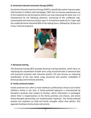 Methods used in pediatric rehabilitation | PDF