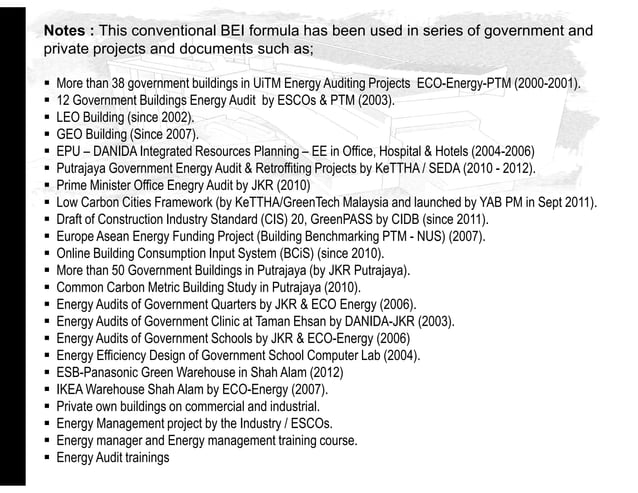 Method to identify Building Energy Index BEI | PDF | Gas and Electric ...