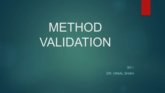 Method validation | PPT