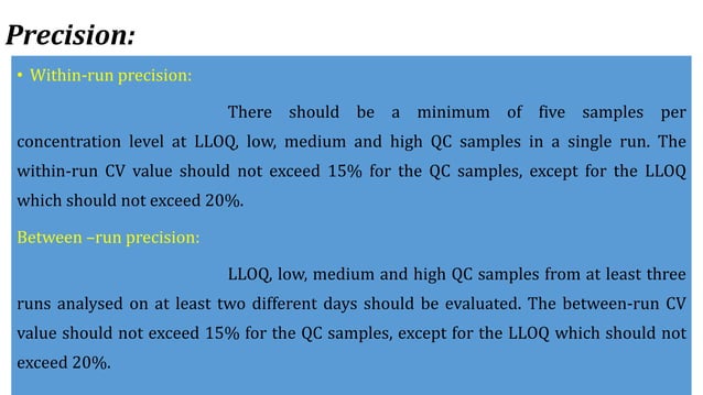 method validation as per emea.pptx | Chemistry | Science