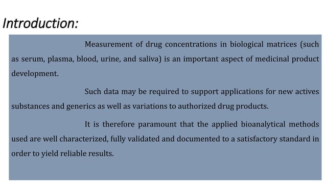 method validation as per emea.pptx | Chemistry | Science