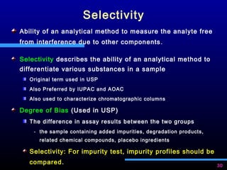 Method validation for drug substances and drug product _remodified_2014 ...